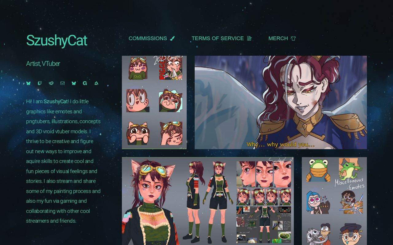 SzushyCat Artist and VTuber
